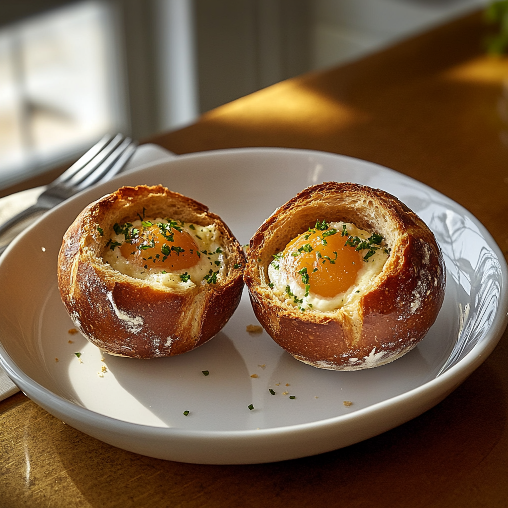 Delicious Customizable Bread Bowl Breakfast Ideas