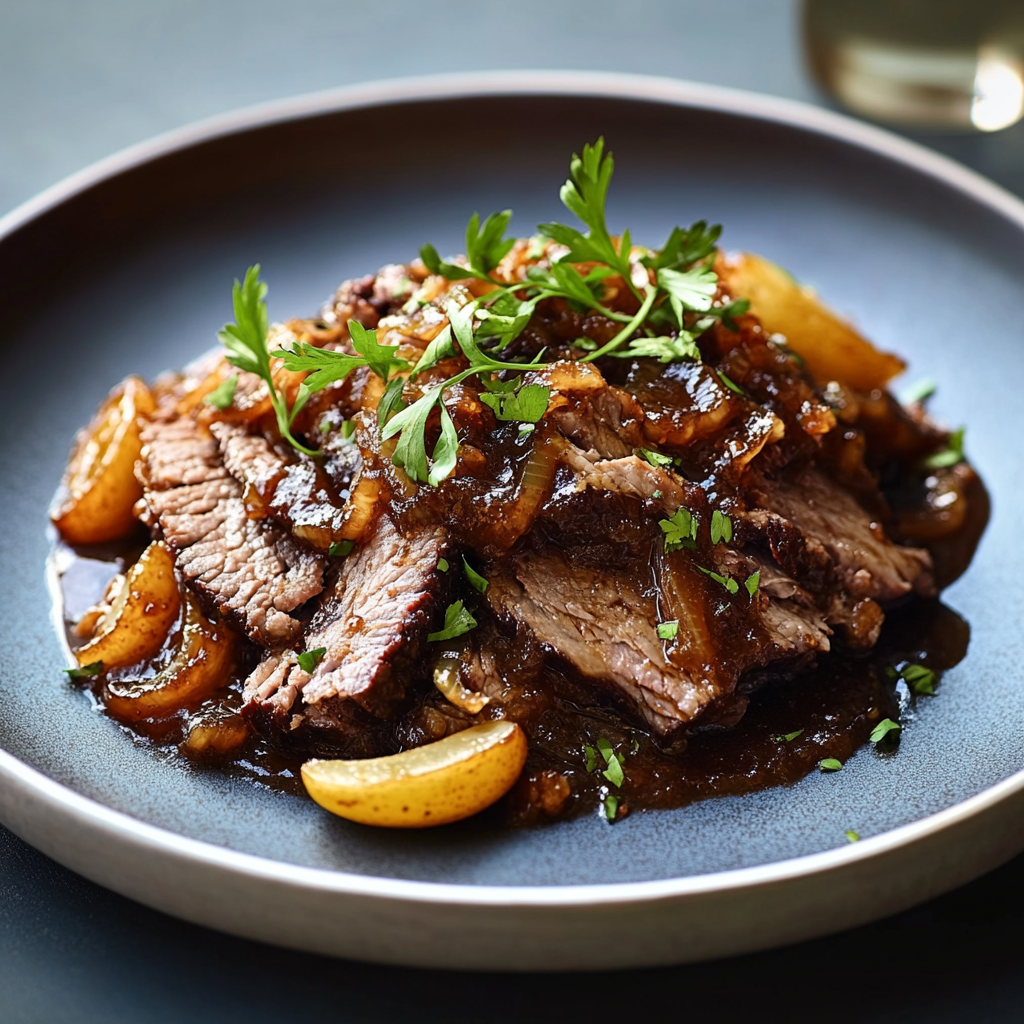 Caramelized Pulled Beef Brisket: A Sweet & Savory Recipe