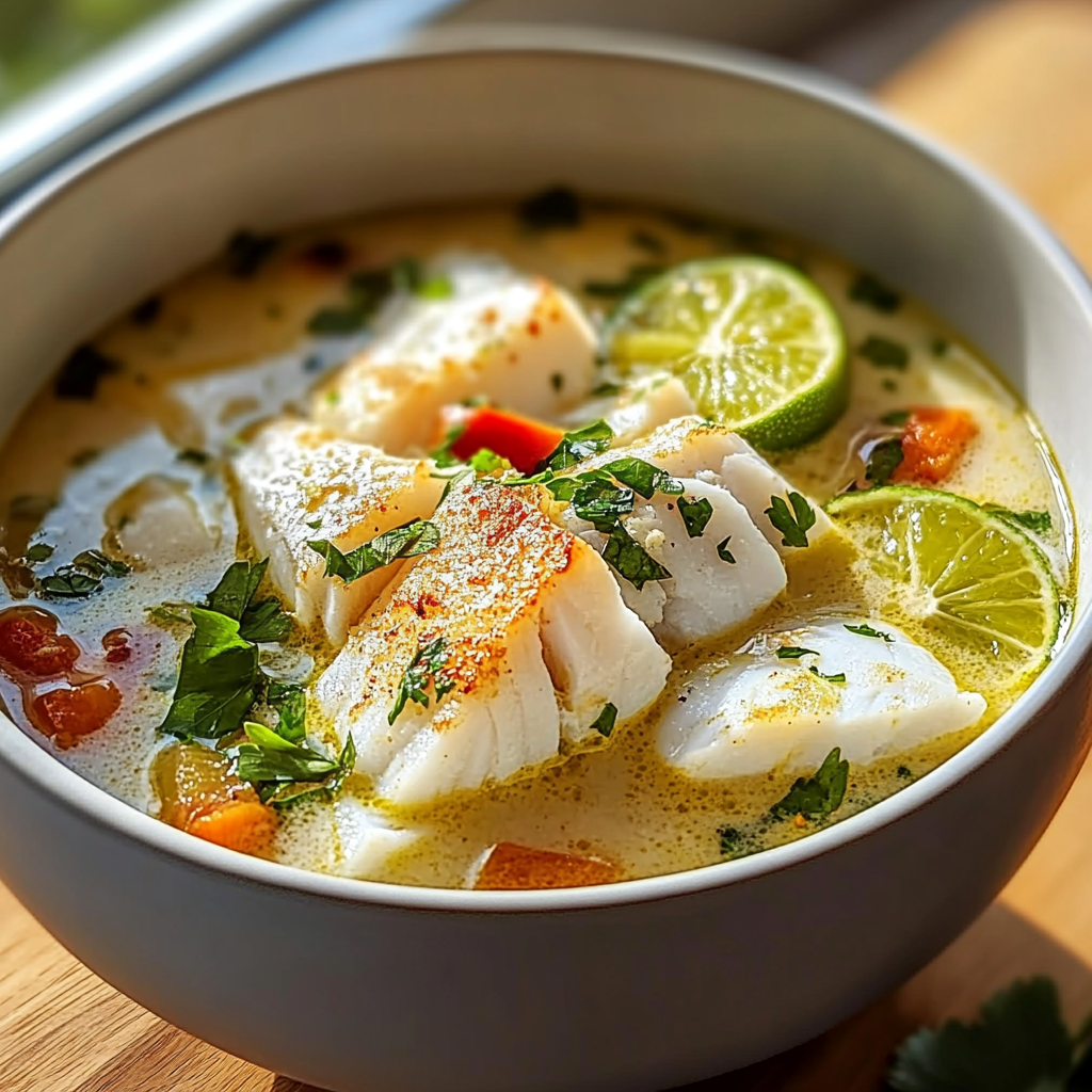 Coconut Lime Fish Soup: A Zesty and Creamy Delight