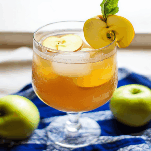 Apple Ginger Summer Drink No Alcohol Fizz