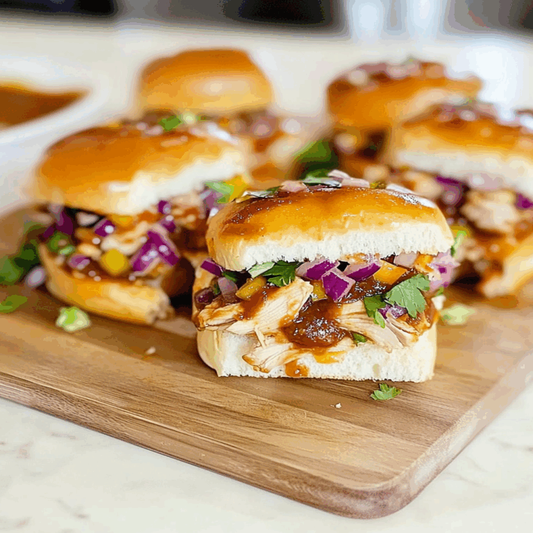 Small BBQ Chicken Sliders for Summer