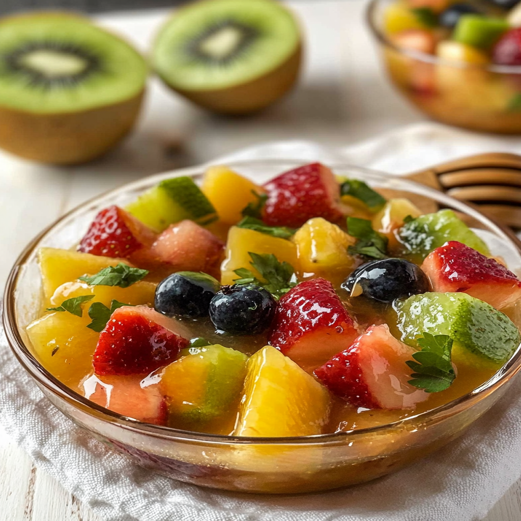 Refreshing Fruit Cups with Honey-Lime Dressing