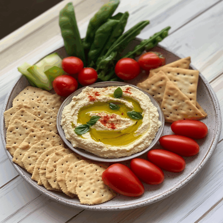 Lunch Box Hummus and Crackers