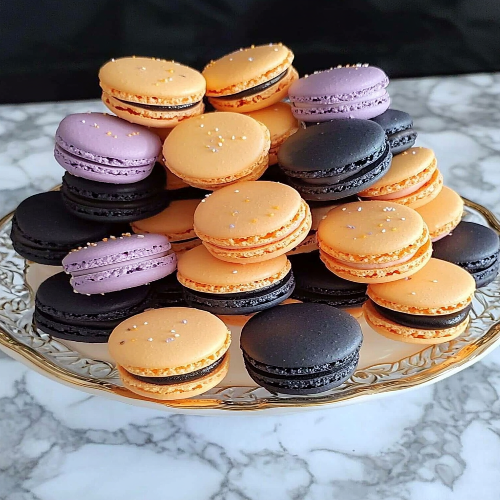 Pastel Halloween Macarons