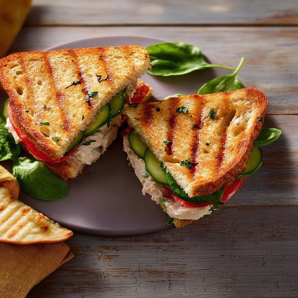 Tuna Salad Sandwich with Cucumbers