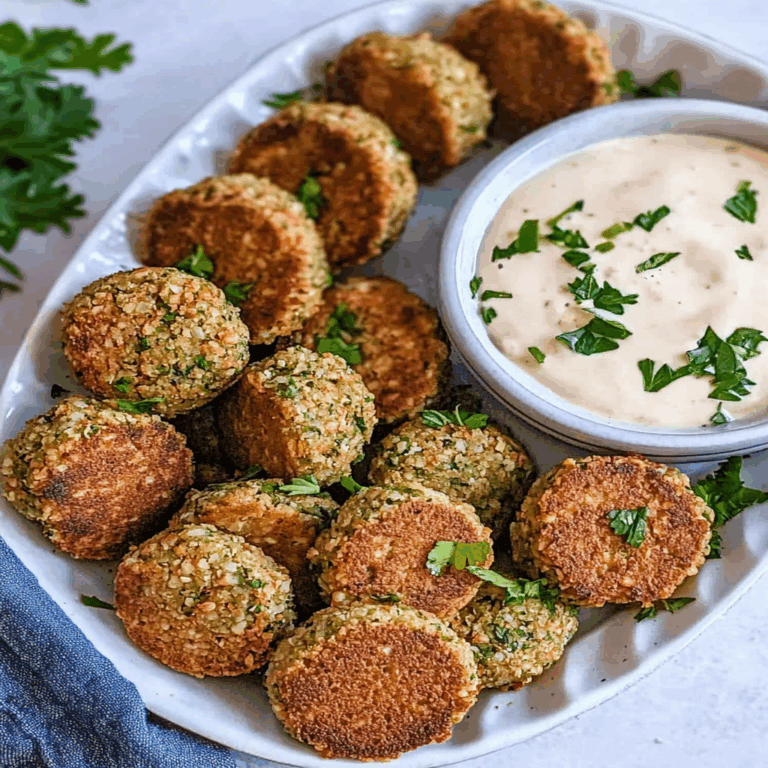 Falafel Balls with Tahini Sauce for Lunch Boxes