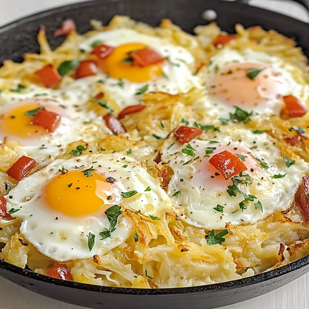 Hash Brown Skillet Brunch with Eggs