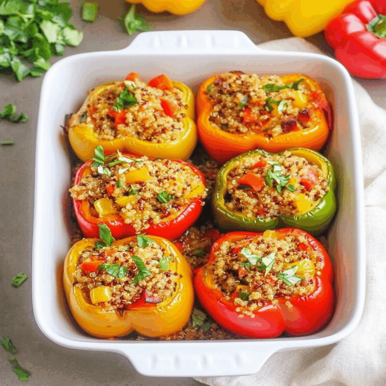 Stuffed Bell Peppers with Quinoa