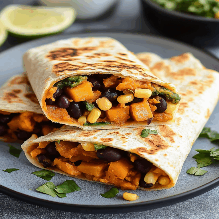 Sweet Potato and Black Bean Wrap