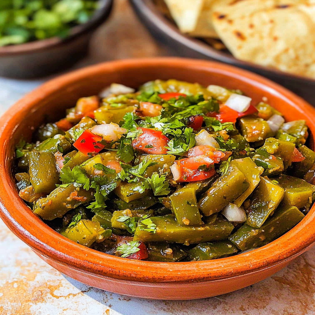 Zesty Grilled Cactus Salad (Ensalada de Nopales)