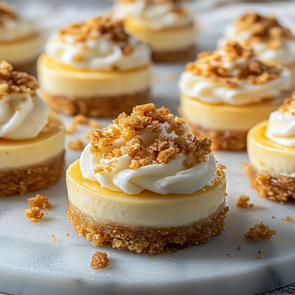 Apple Crisp Mini Cheesecakes