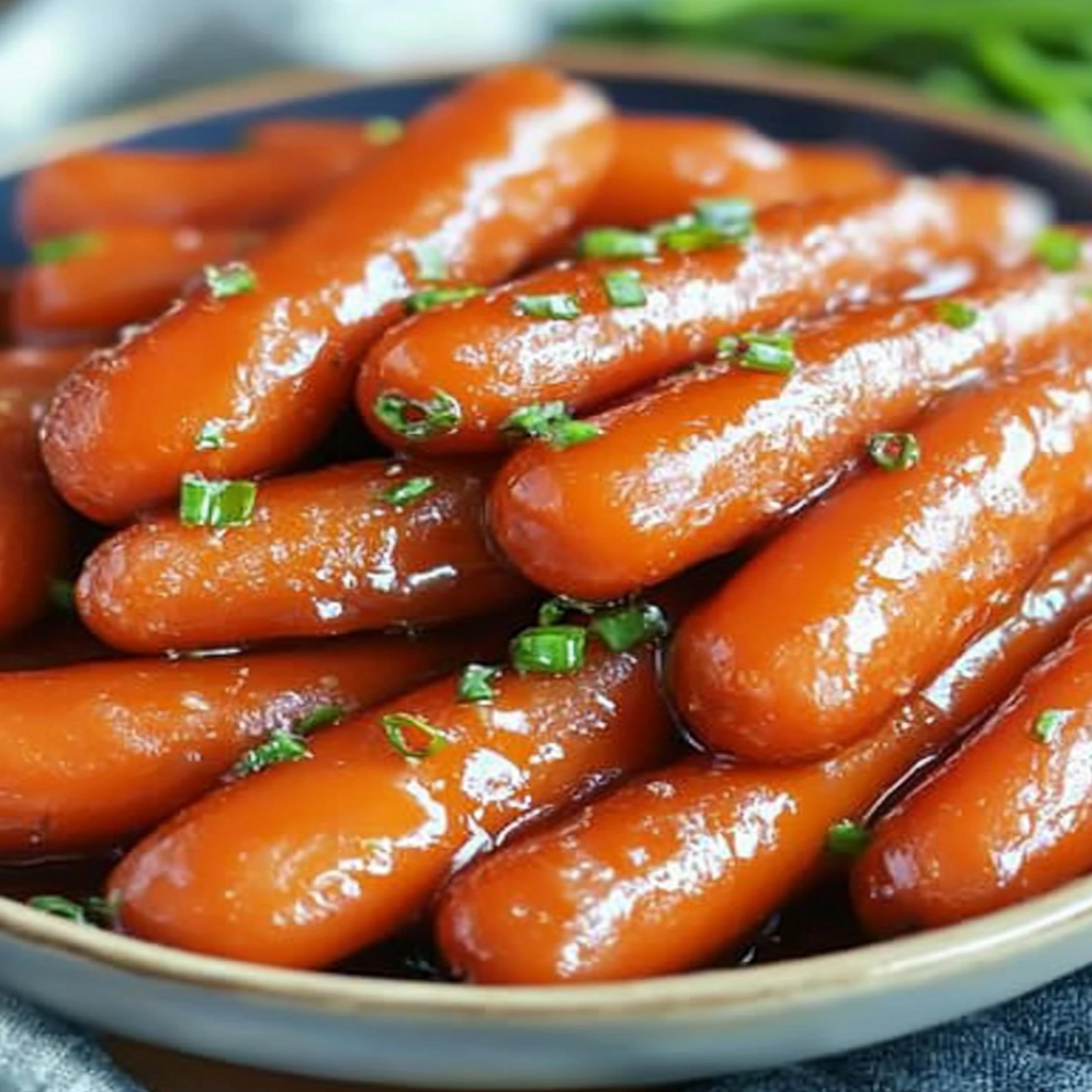 Slow Cooker Maple & Brown Sugar Glazed Carrots