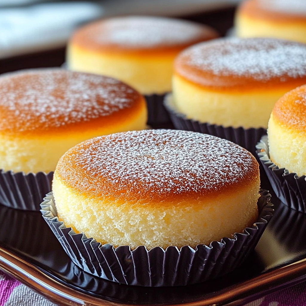 Moist Mini Japanese Cheesecakes
